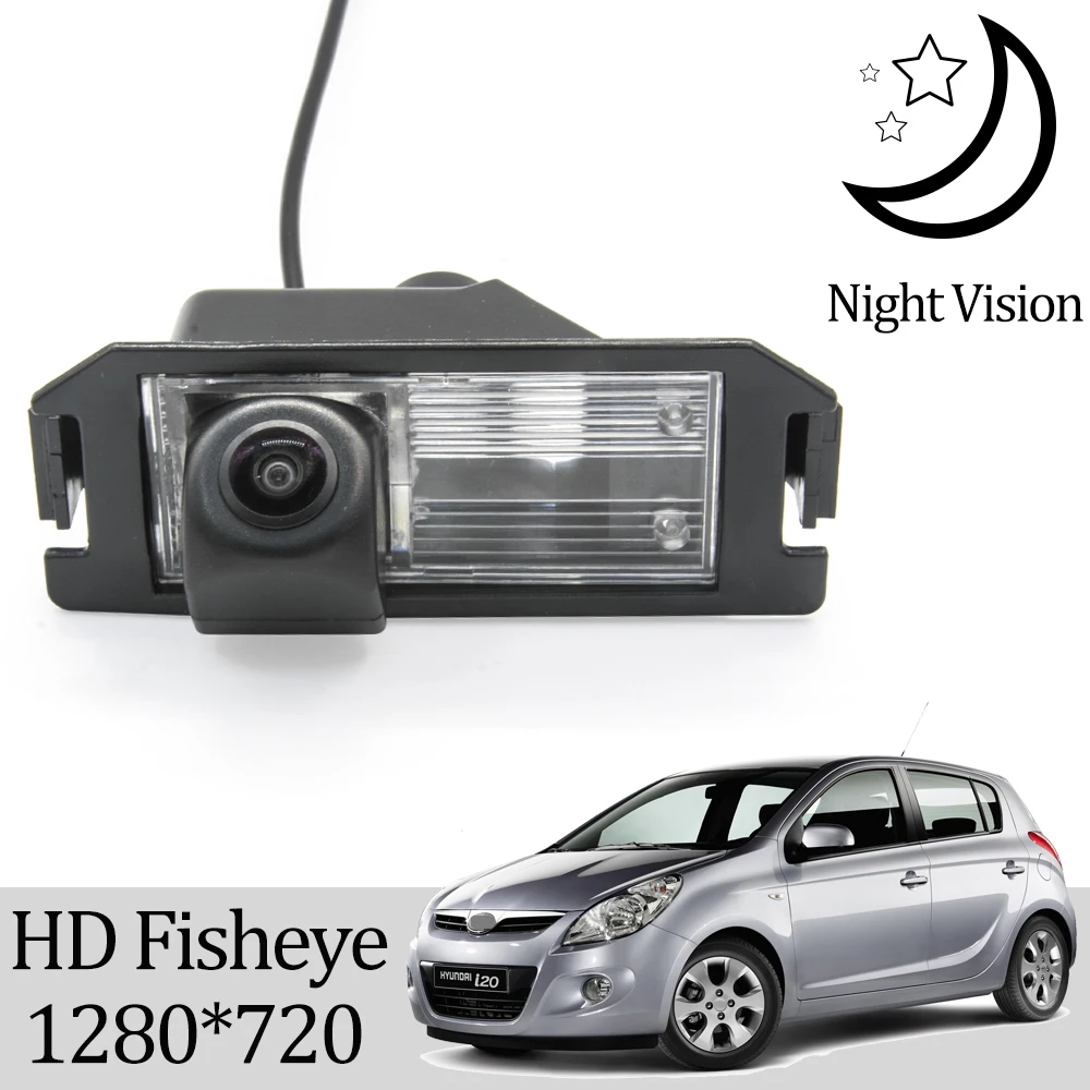 Owtosin HD 1280*720 Fisheye Rear View Camera For Hyundai i20 2008 2009 ...
