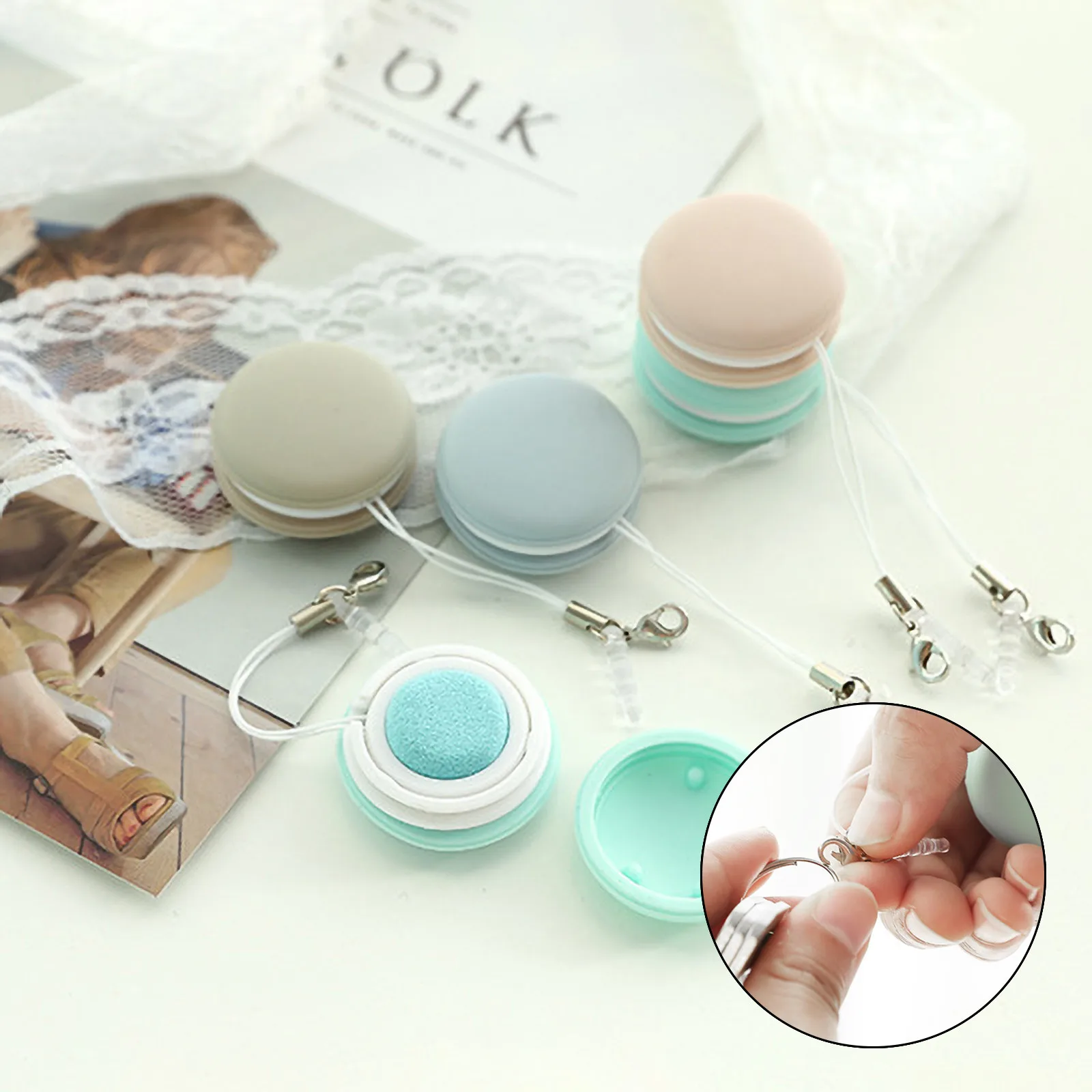 1PC Phone Screen Cleaner Romantic Macaron Shape Cleaning Cloth Mobile ...