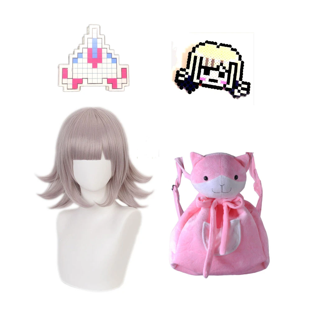 MeetLife Chiaki Nanami Wig With Hair Pin Anime Danganronpa Cosplay Wig ...