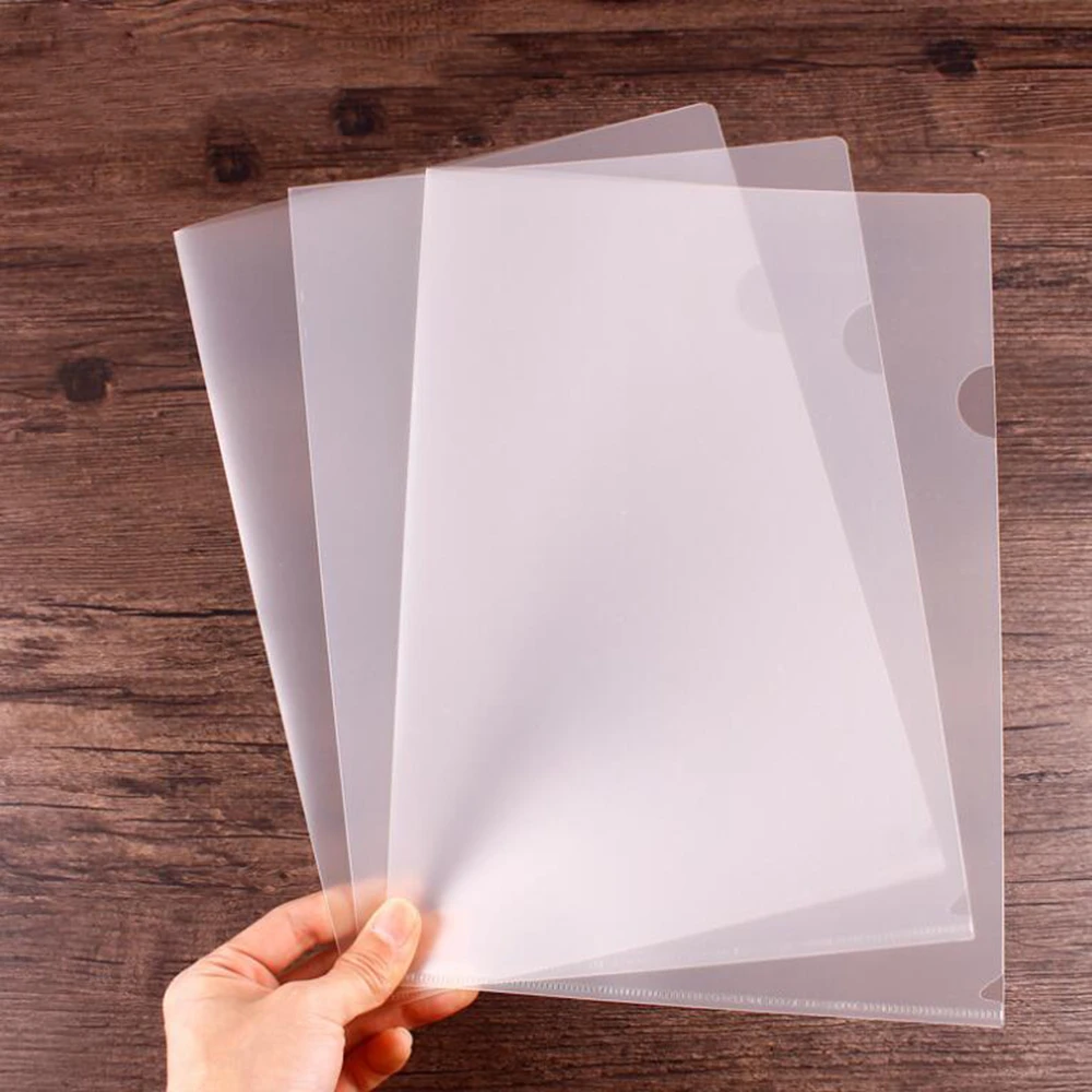 10PCS Clear Presentation Files Paper Cover Transparent Binding PVC ...
