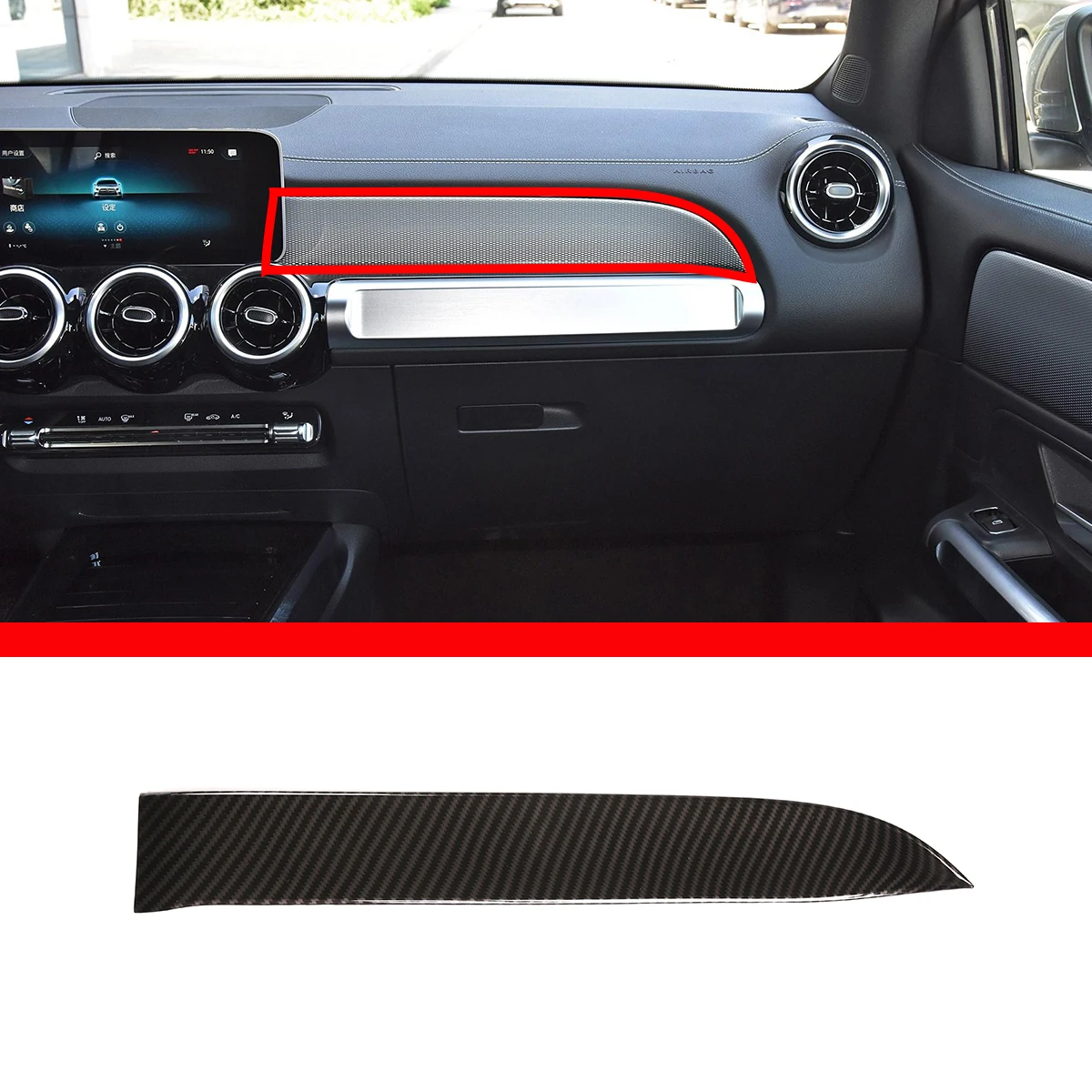 For-2020-2021-Mercedes-Benz-GLB-dashboard-decorative-panel-ABS ...