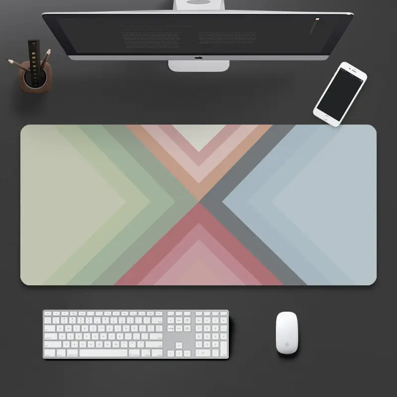 Tapis de souris,Grand tapis de souris de jeu Art Strata,liquide ...