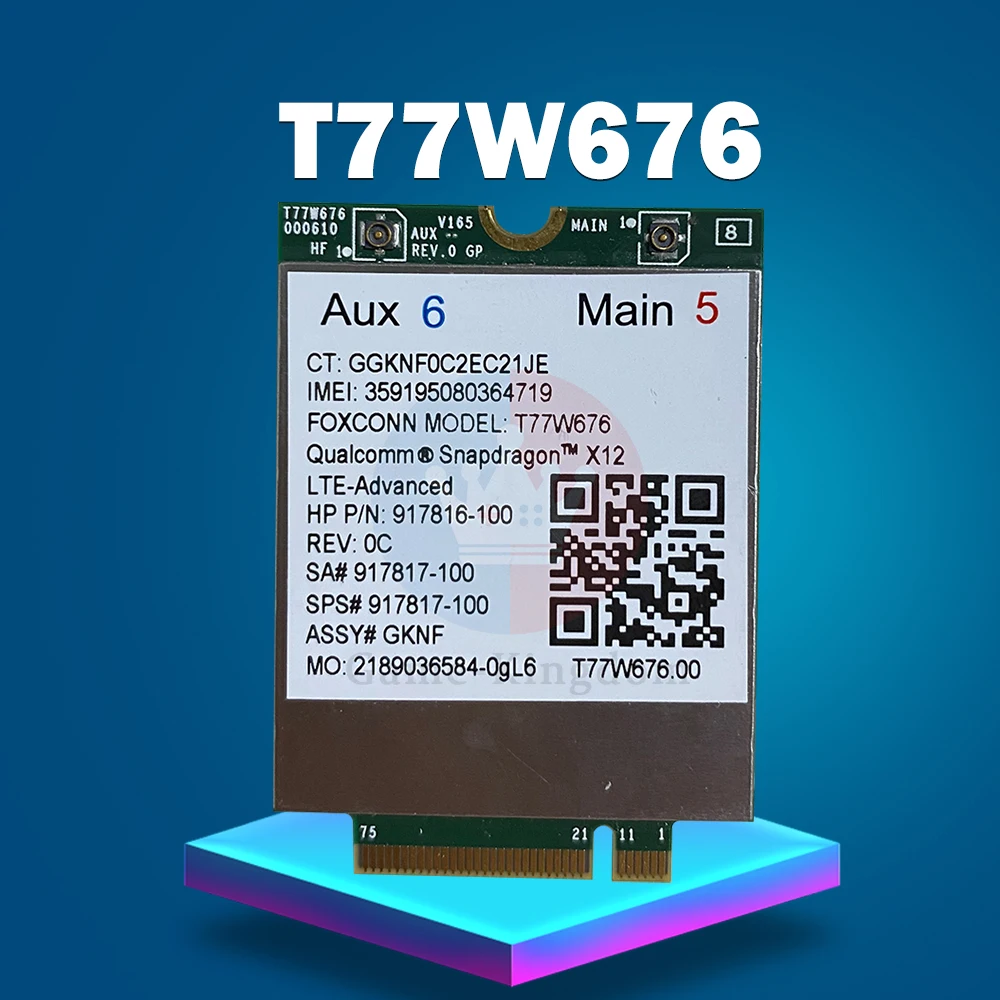 lt4220-X12-LTE-T77W676-917817-100-917816-001-4G-WWAN-M-2-450Mbps-LTE ...