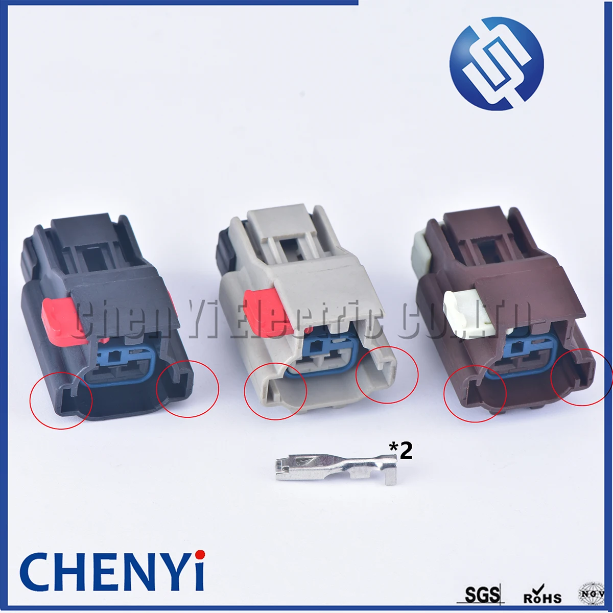 Enchufe de faro delantero FCI Dehphi de 2 pines, Conector de sensor de ...