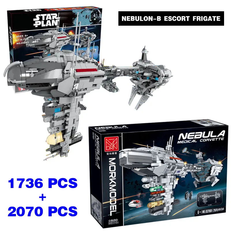 Star Plan เรือ Nebulon B คุ้มกันทางการแพทย์เรือรบ Corvette Building ...