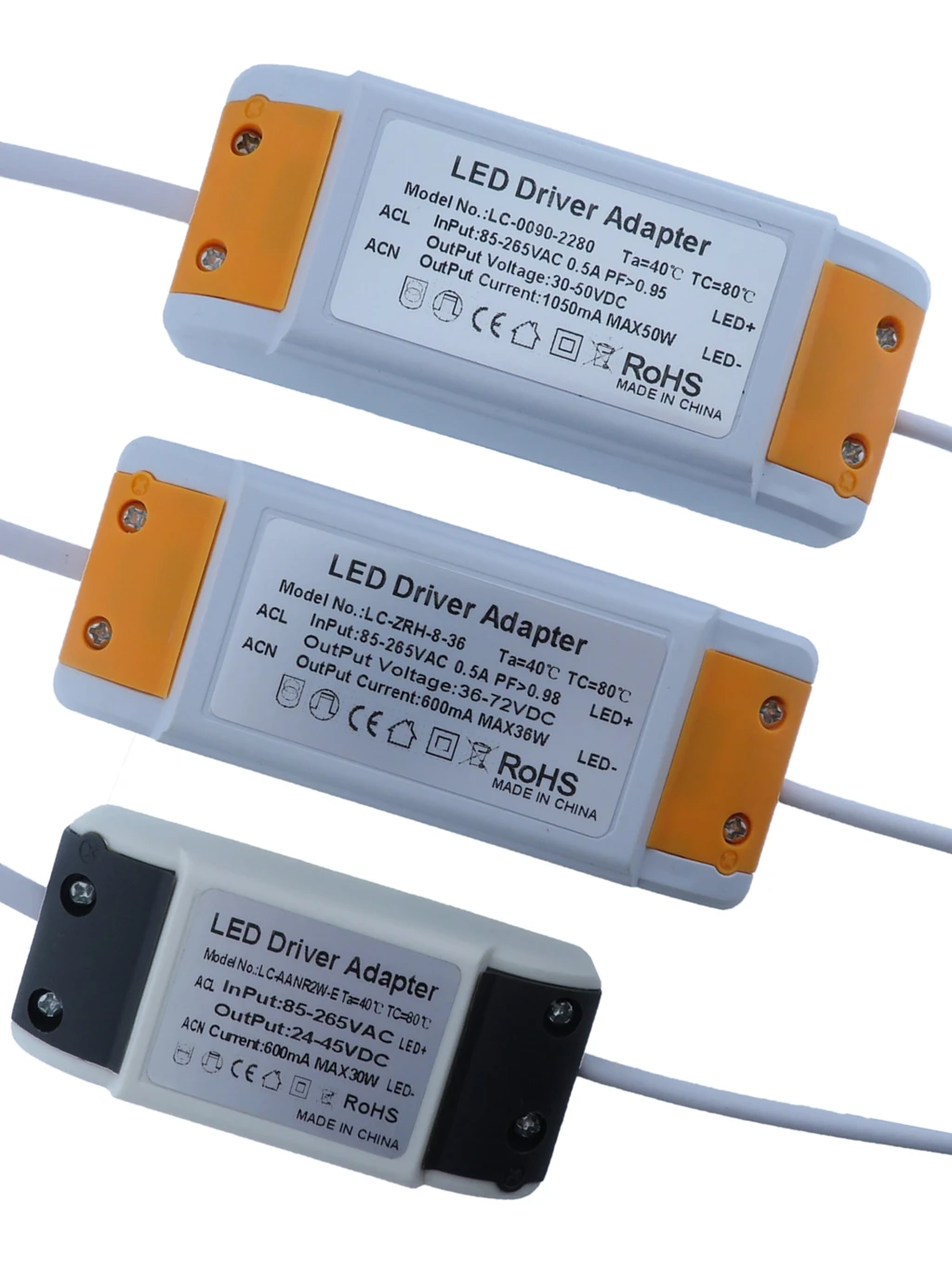 24W 36W 42W 50W LED driver Adapter 600mA 900mA 1500mA Panel light Power ...