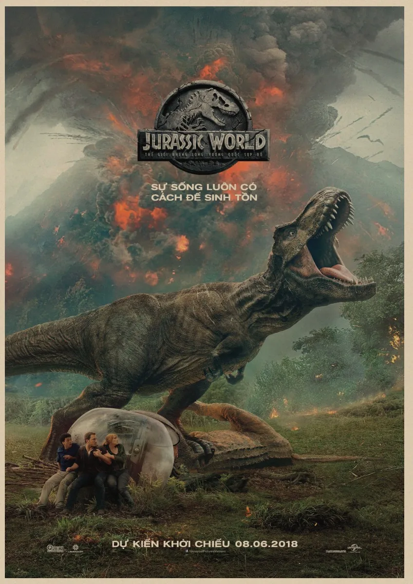 Jurassic Park Dinosaur Poster