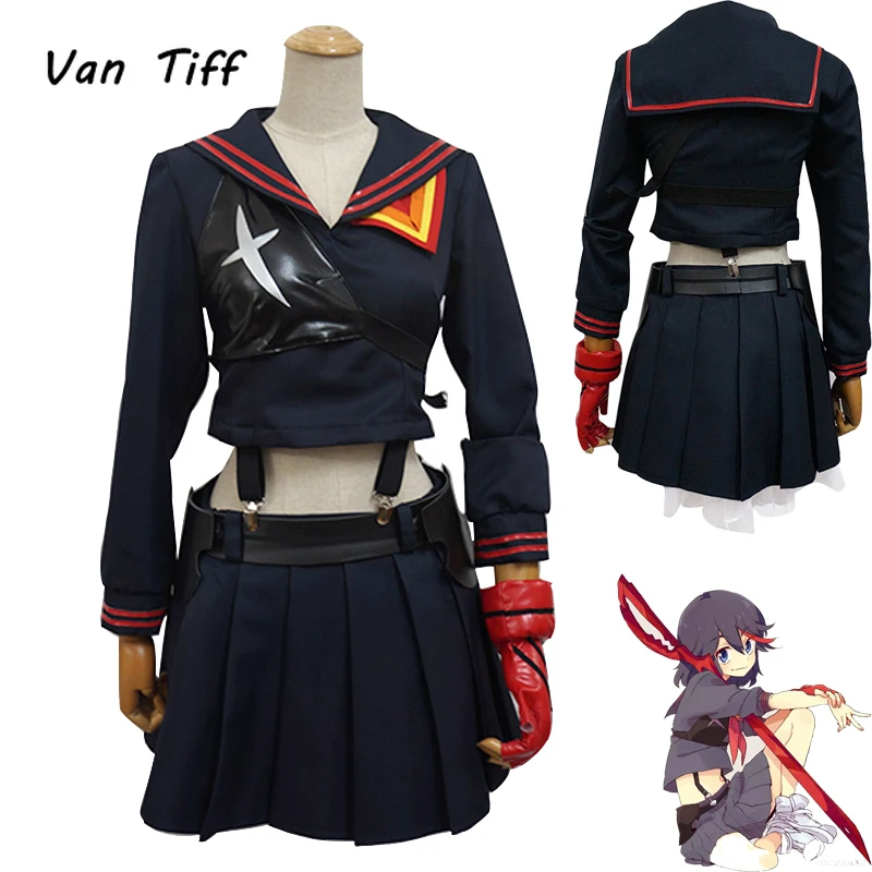 Anime Kill La Kill Cosplay Matoi Ryuuko Costume Girls Sailor Suit Skirt ...