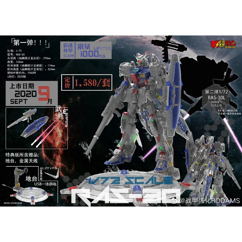 RODAMS 1/72 RAS-30 GP03 RAS-30L PARTIDO LARGO Multi-color Molding ...