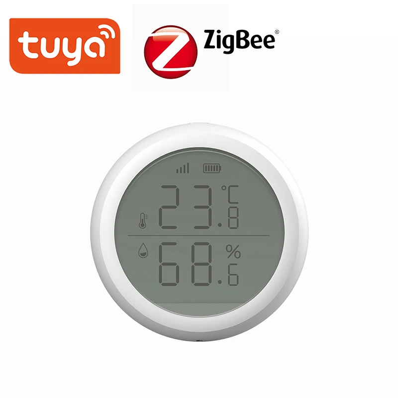 Tuya Zigbee Temperature and Humidity Sensor with LCD Screen Display ...