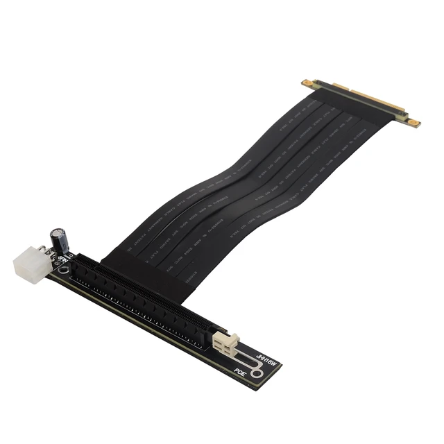 Gpu Riser Cable 16x-16x Riser PCIE PCI-Express Extension Card Ribbon ...