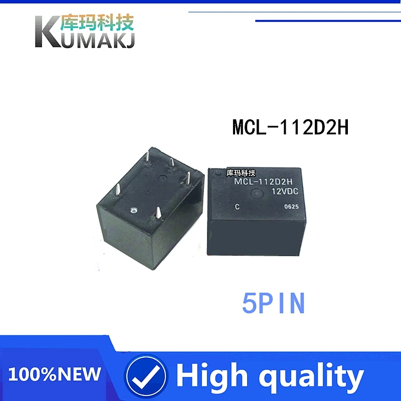 5PCS-lot-100-New-Relay-MCL-112D2H-12VDC-MCL-112D2H-12VDC-5PIN-12VDC-One ...