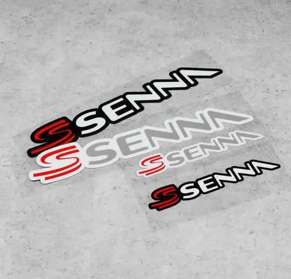 Motorsport Ayrton Senna Stickers Reflective Vinyl Motorcycle Bike ...