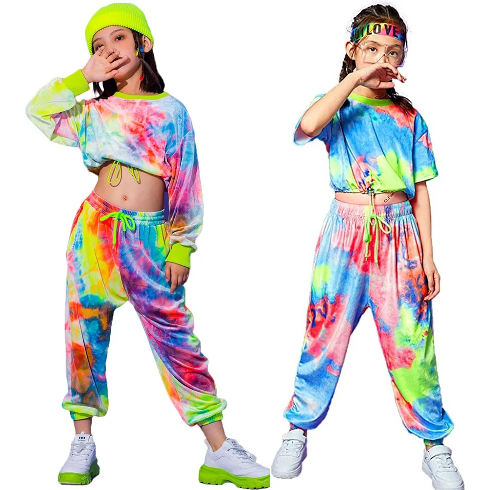 Lolanta ropa colorida de baile Hip Hop para niña, Tops o pantalones de ...