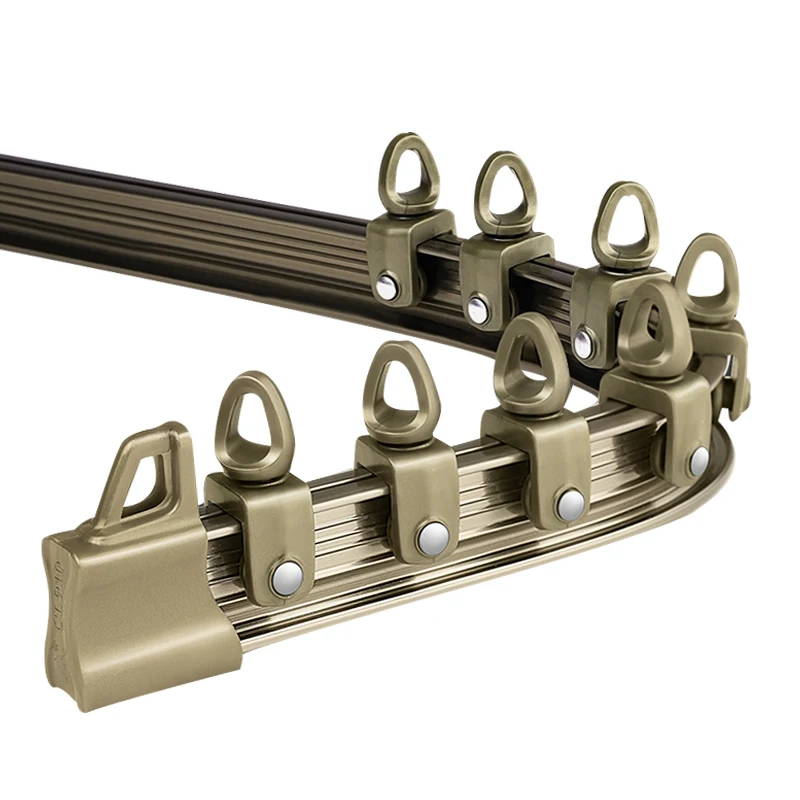 Curved-bay-window-curtain-silent-track-U-shaped-guide-rail-corner-top ...