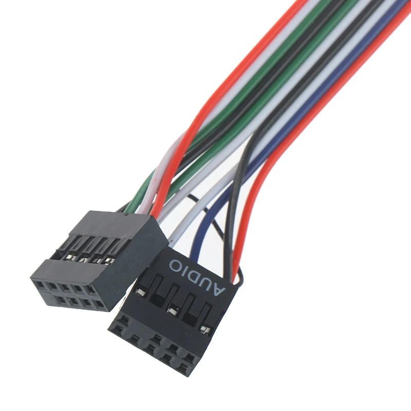 2-USB-PC-Computer-Case-6-8CM-Front-Panel-USB-Audio-Port-Mic-Earphone ...