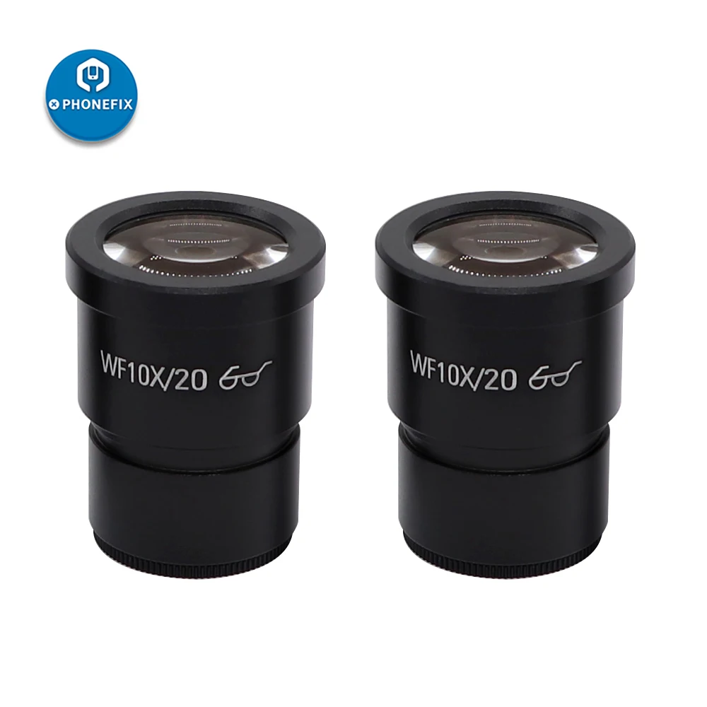 1 Pair Wf 10x/20x Trinocular Stereo Microscope Eyepieces Wf10x/20mm ...