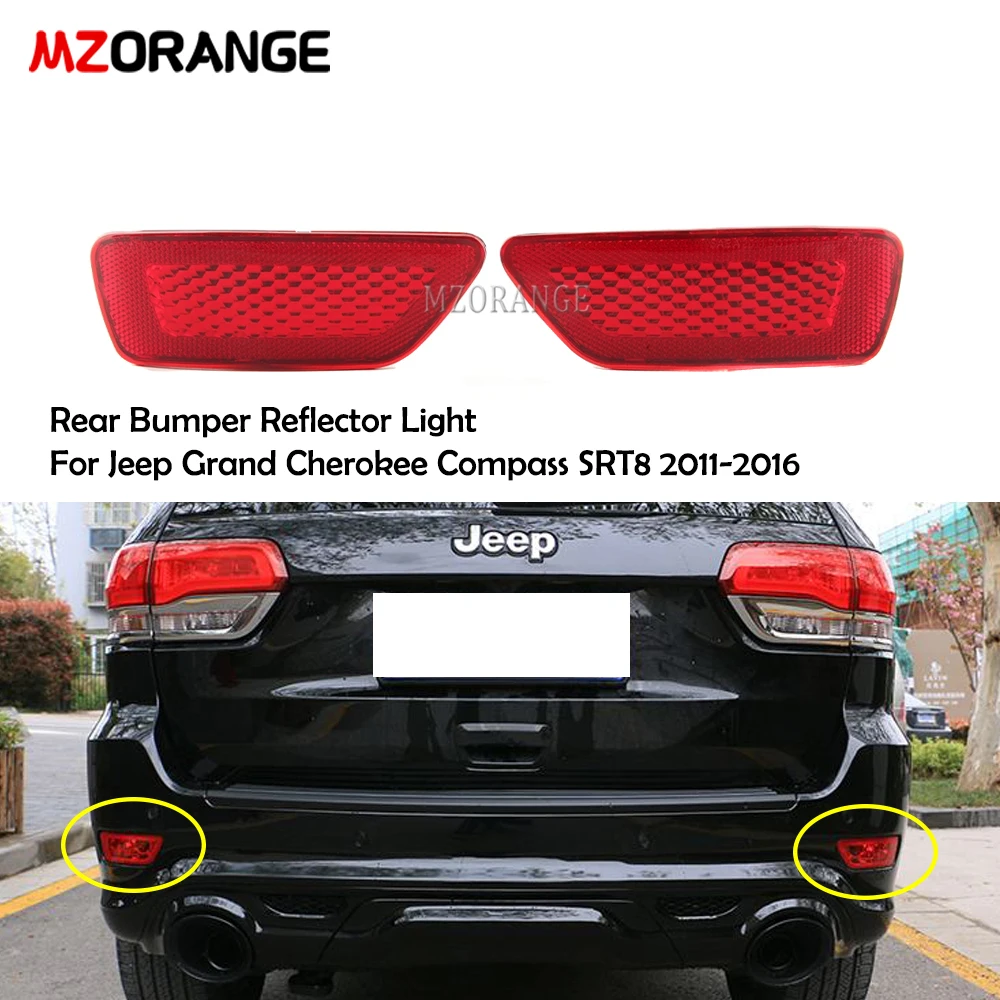 Mzorange Rear Bumper Reflector Light For Jeep Grand Cherokee Compass ...