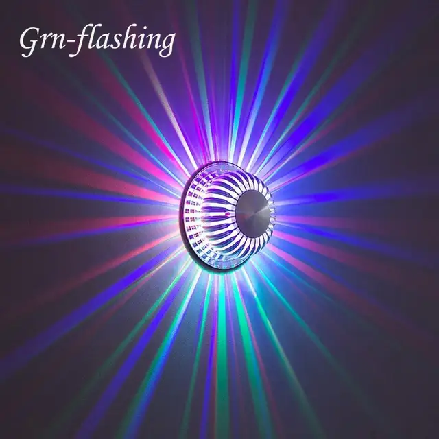 Indoor Creative Sunflower LED Ceiling Lamp 3W RGB LED Wall Lamp Remote ...