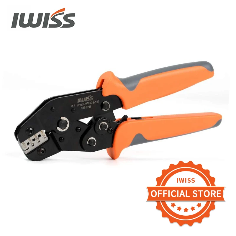 IWISS SN 28B 크림핑 플라이어 크림퍼 도구, 0.1 1.0 mm² AWG28 18 듀폰 핀, 2.54mm 3.96mm KF2510 커넥터용|tool crimp ...