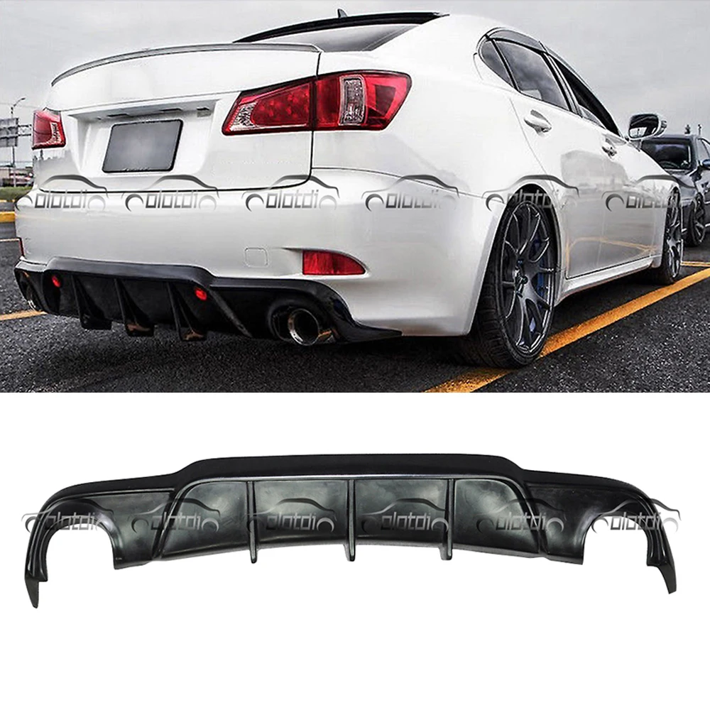PU-Material-Rear-Bumper-Spoiler-Diffuser-Lip-fits-for-Lexus-IS-200 ...