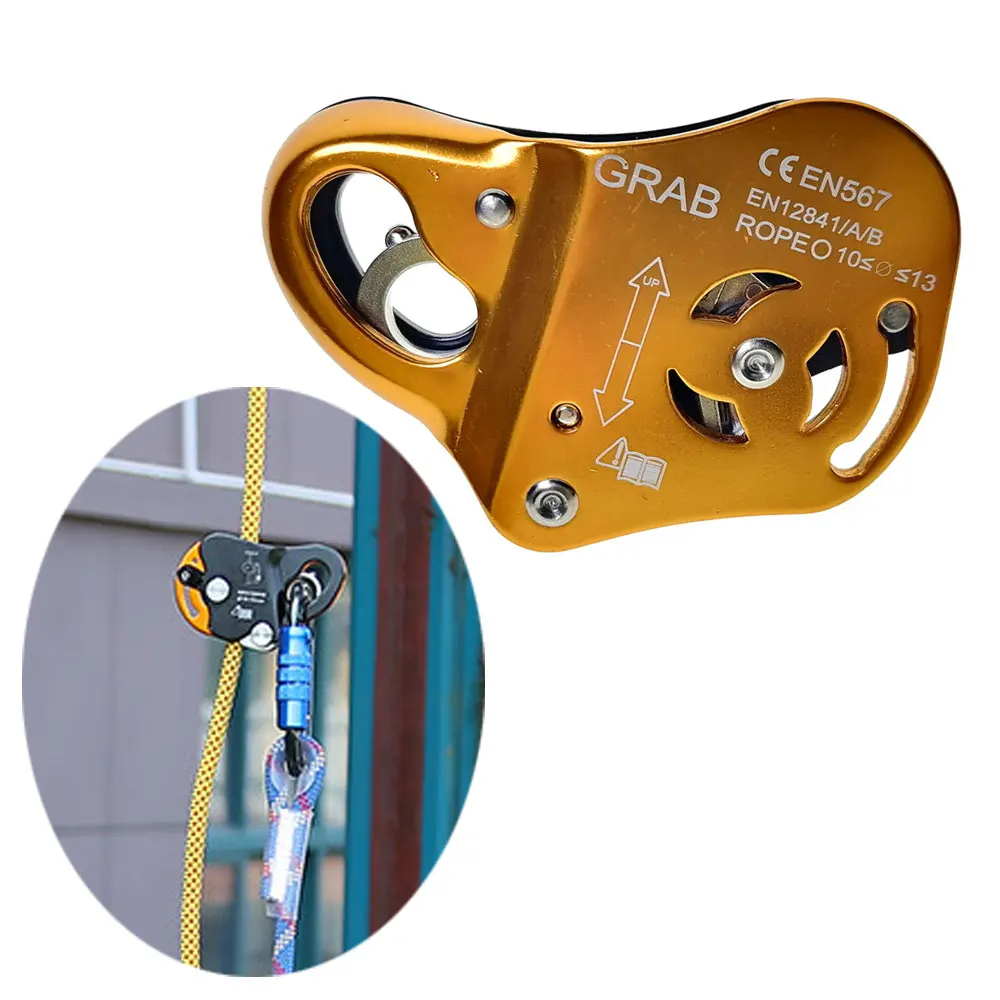 Climbing Descender Self-braking Stop Climbing Rope Grab Stopper Peak ...