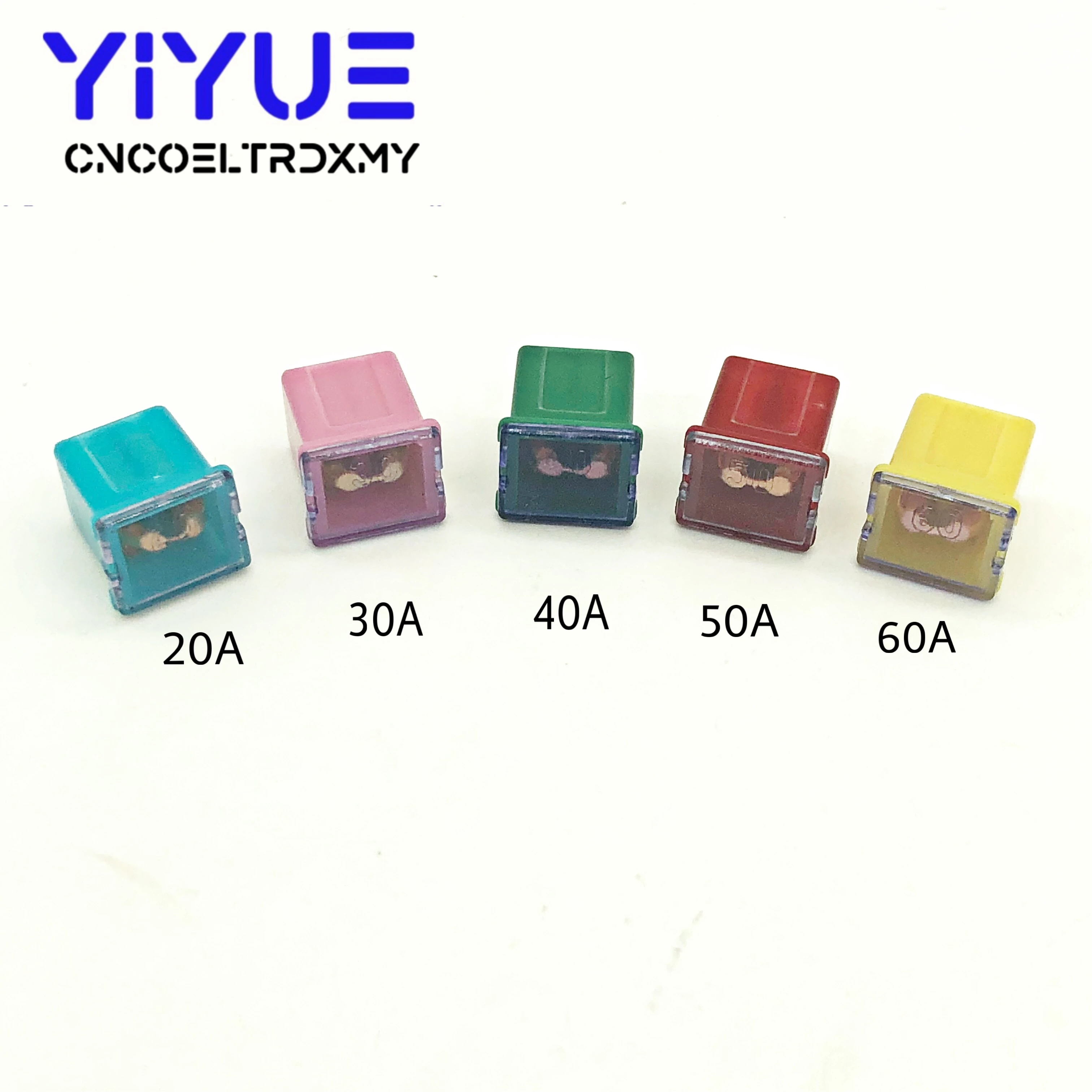 1pc Square Fuse 20A 30A 40A 50A 60A PEC LPJ Automotive Car Fuse Tube ...