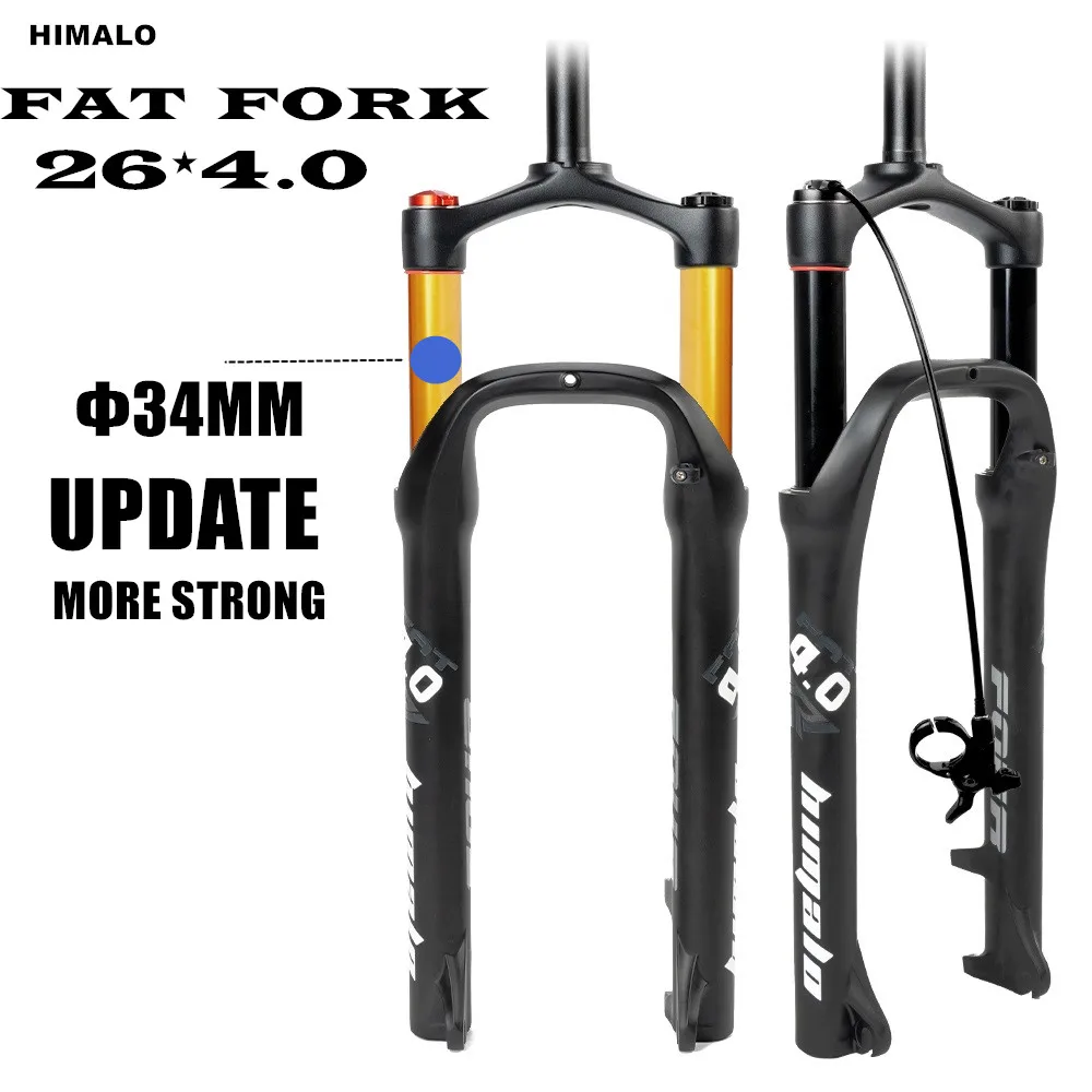 MTB Moutain 26inch Bike Fork Fat bicycle Fork Air Gas line Locking ...