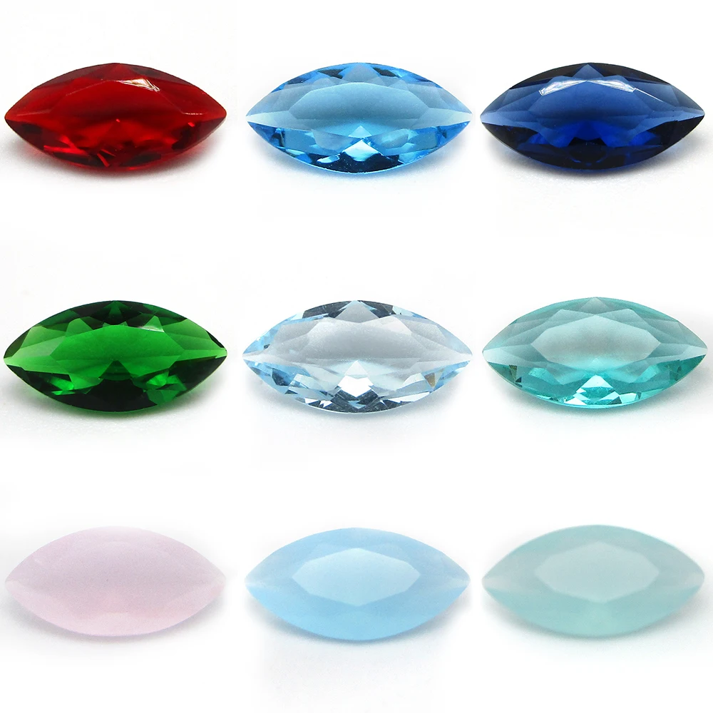 Glass Stone Synthetic Gemstone | Glass Stones Jewelry Green | Stone ...