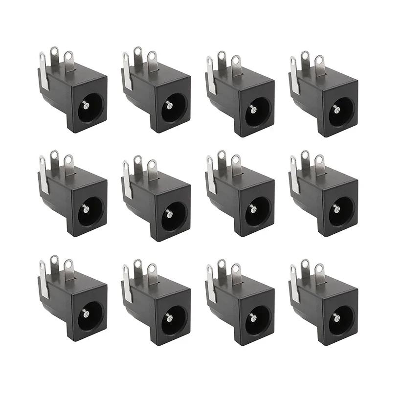 10Pcs DC-005 5.5mm x 2.1mm DC Power Female Jack Socket Connectors ...