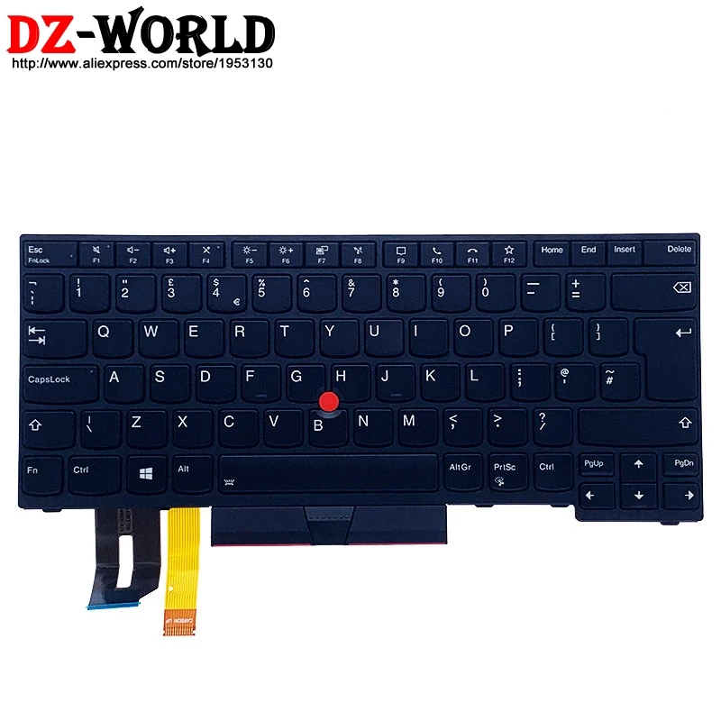 New Original Uk English Backlit Keyboard For Lenovo Thinkpad T14 P14s ...