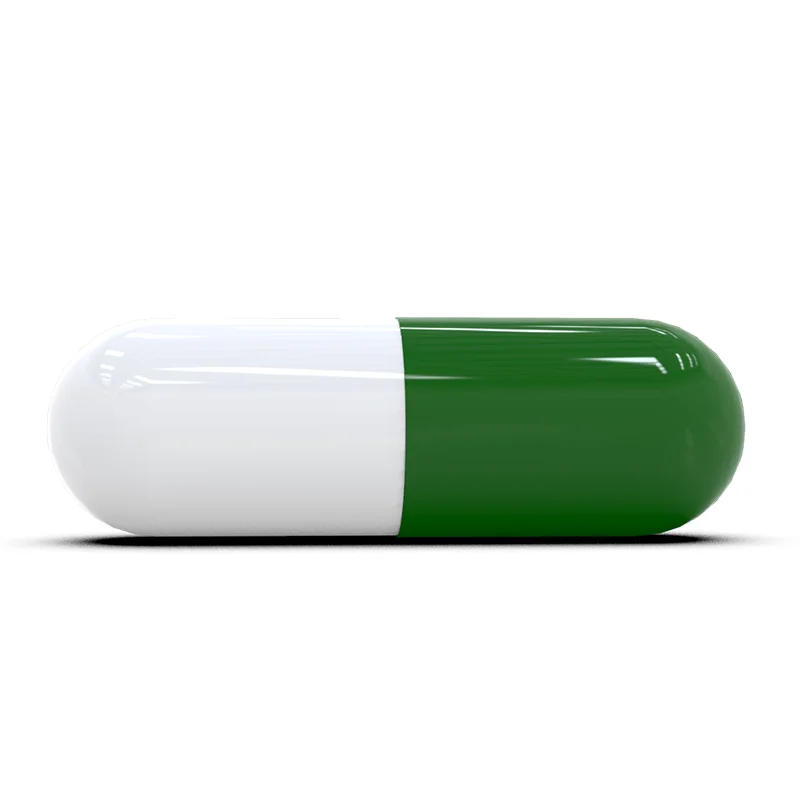 Blue Green Capsule No Imprint