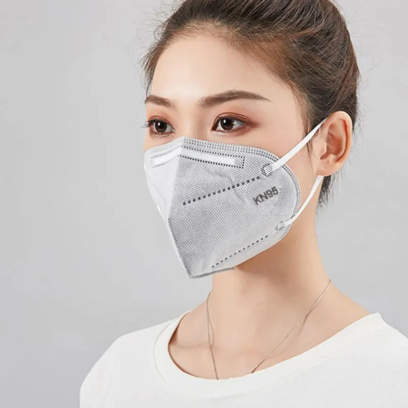 Gray Kn95 Mask 5 Layers Ffp2 Mask Protection Masque Mask Anti Dust ...