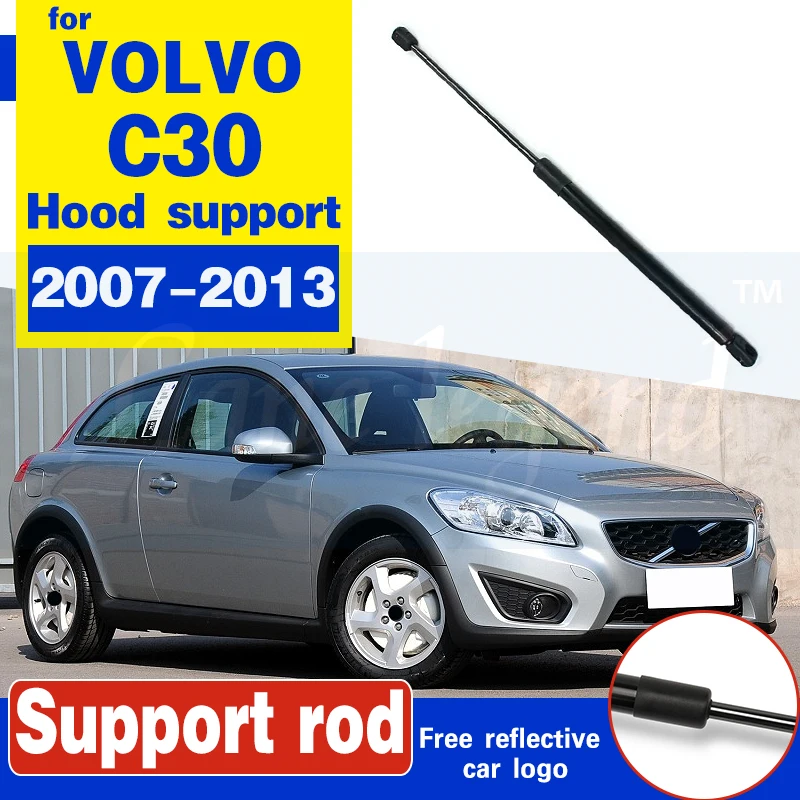 For-VOLVO-C30-2007-2013-Car-Engine-Cover-Supports-Struts-Rod-Front ...