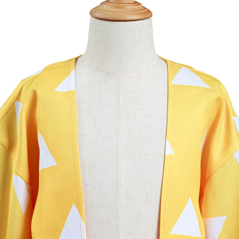 Anime Demon Slayer Zenitsu Agatsuma Cosplay Costume - AllCosplay.com