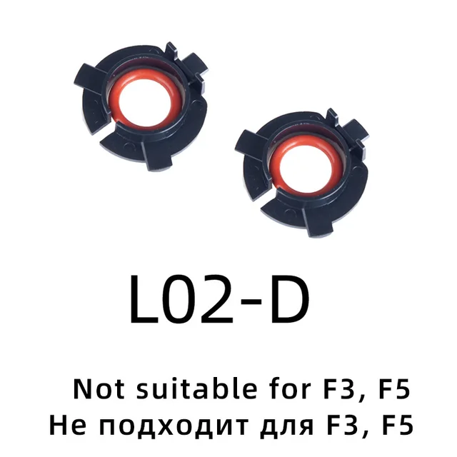 2PCS H7 Led Headlight Socket Adapter H7 Led Car Socket Base L02-A L02-B ...