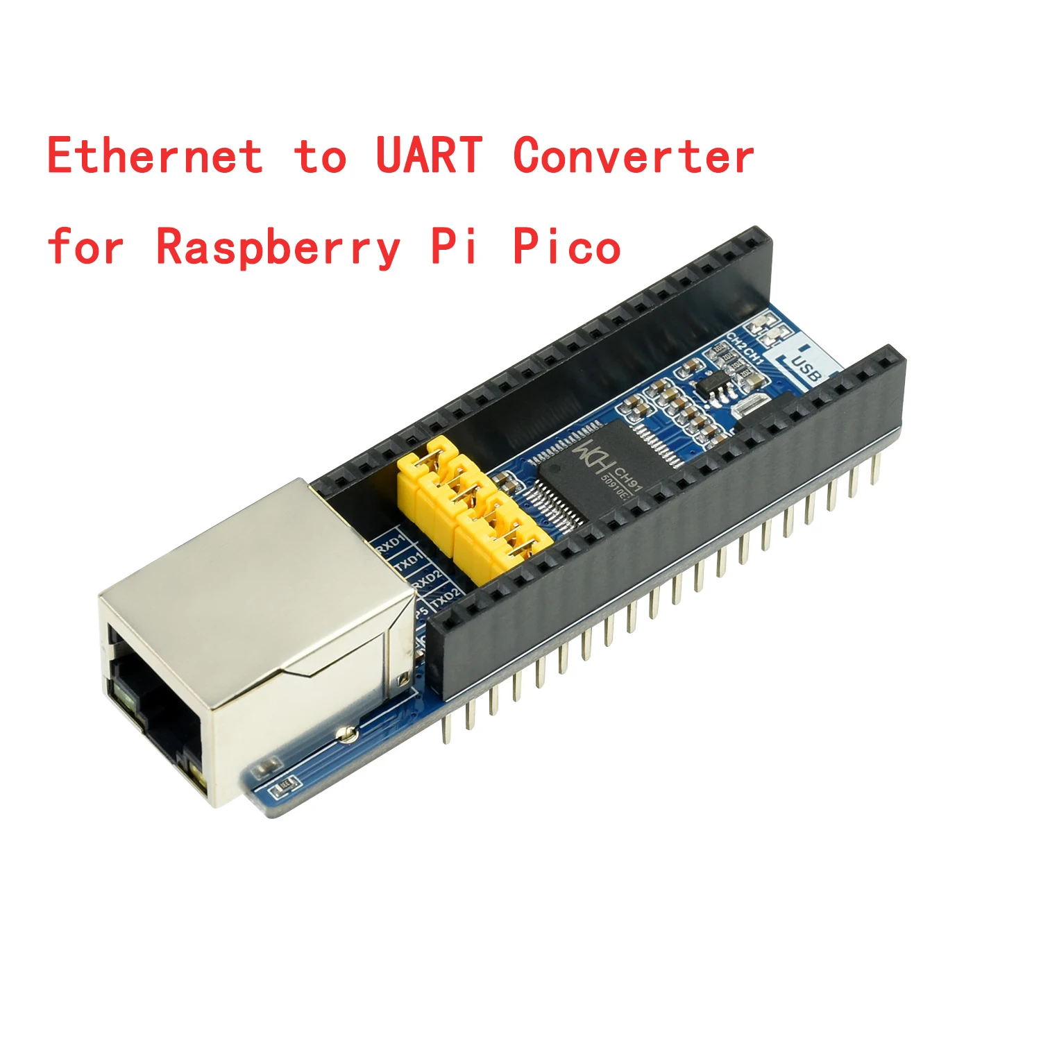 Ethernet Para Uart Conversor Módulo Chapéu Breakout Escudo Para Rpi Raspberry Pi Pico W Wh ...