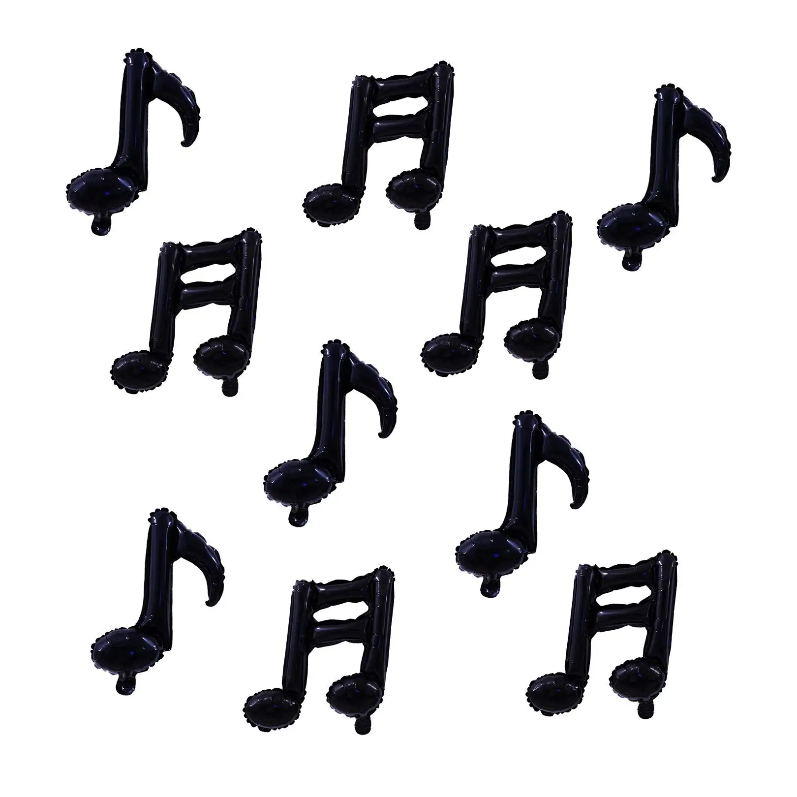 1-10-Pcs-Music-Note-Black-Balloon-Mylar-Helium-Foil-Balloons-17-Inch ...