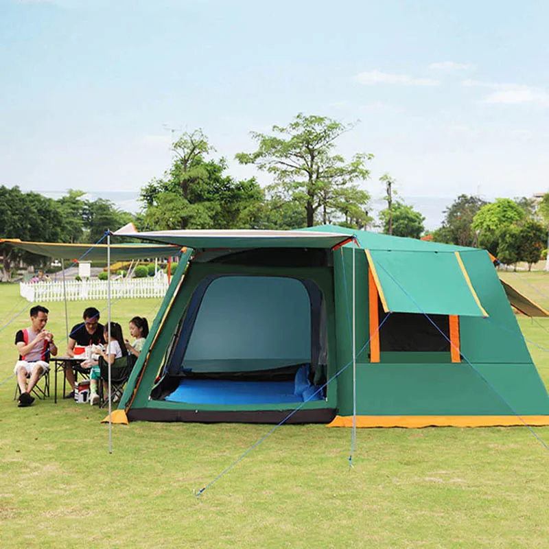 5 6 Person Automatic Speed Opening Double Layer Tent Family Self ...