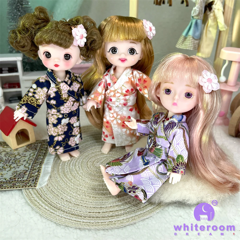 BJD 1/12 Mini Doll 13 Movable Joints Casual Fashion Princess Clothes ...