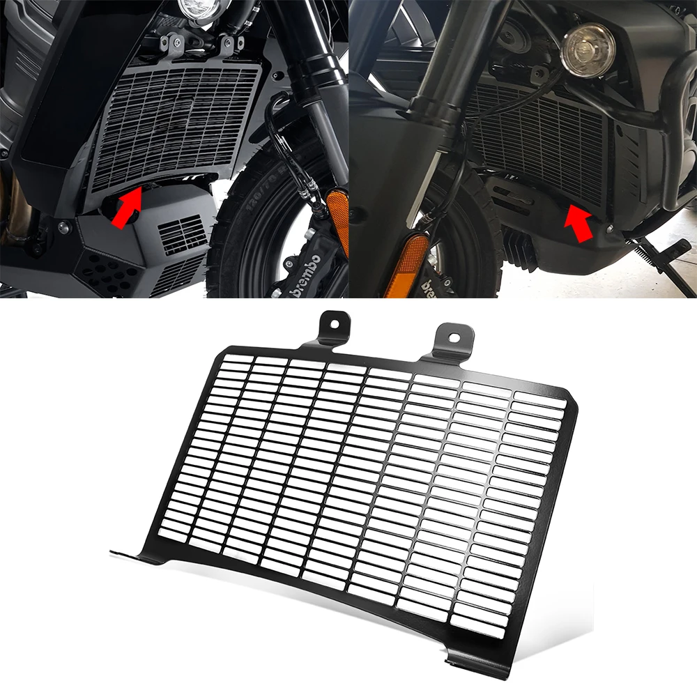 Motorcycle Black Radiator Guard Engine Grille Cover Protection For ...