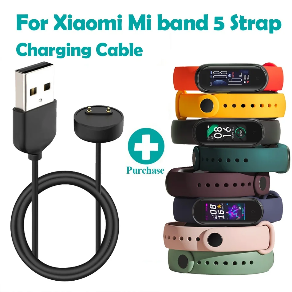 Magnetic Charging Cable For Xiaomi Mi Band 5 Charger Cord Replacement Adapter For Miband 5nfc ...