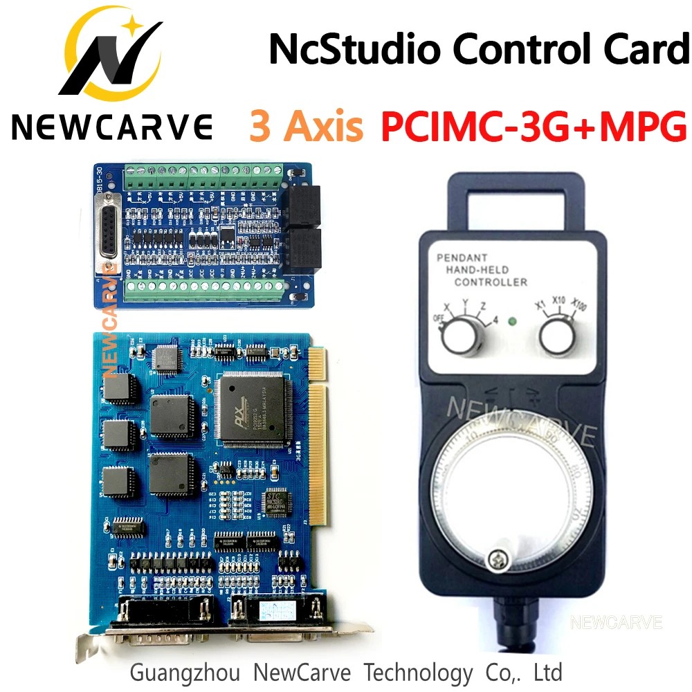 Ncstudio 3 Axis Control System PCIMC 3G Motion Control Card With Electronic Handwheel For CNC ...