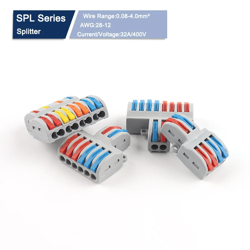 10-PCS-Fast-Wiring-Splitter-splicing-Terminal-SPL-TYPE-Compact ...