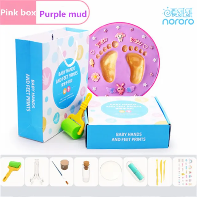 Baby Hand Print Footprint Imprint Kit Baby Handprint Mud And Foot Print ...
