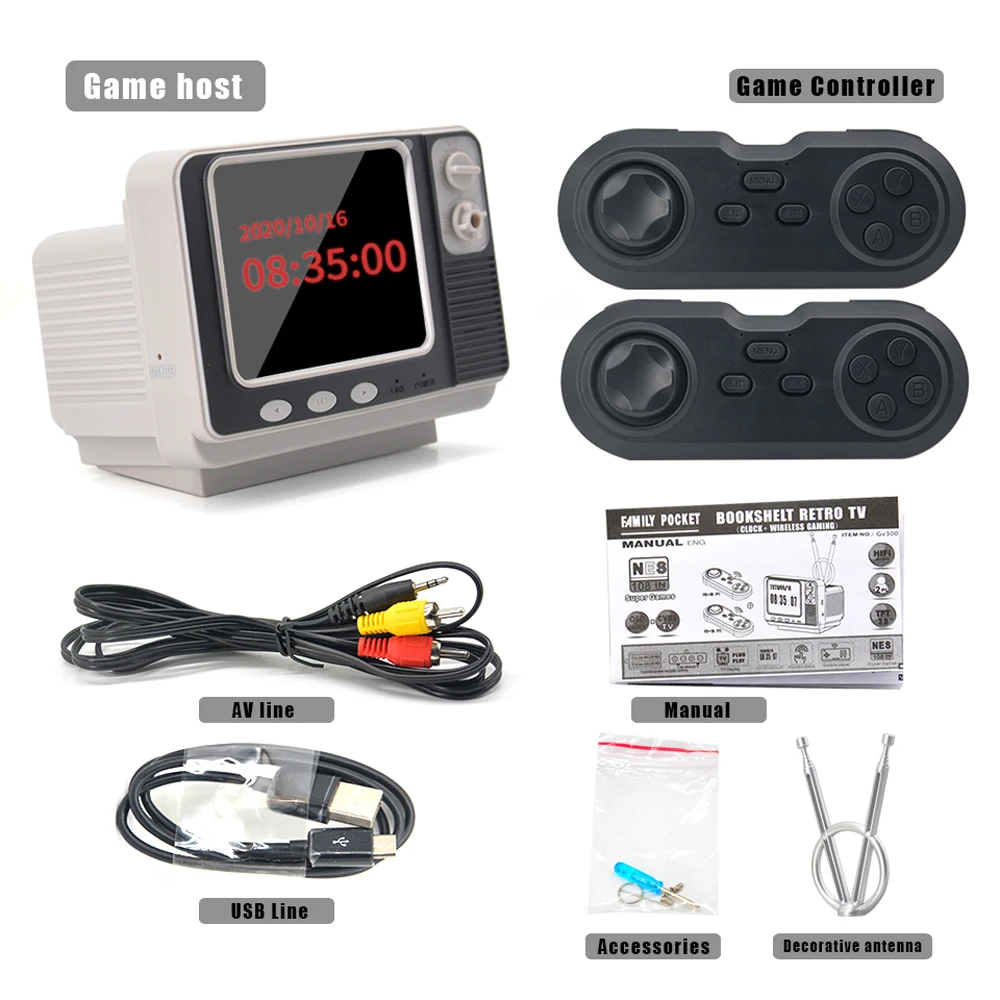 Mini Retro Tv Game Console Handheld Video Game Console With 2 Wireless ...