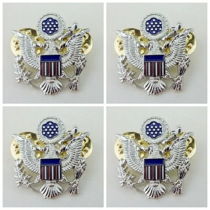 4pcs Wwii Us Army Officer Shoulder Eagle Small Badge Insignia Pin ...