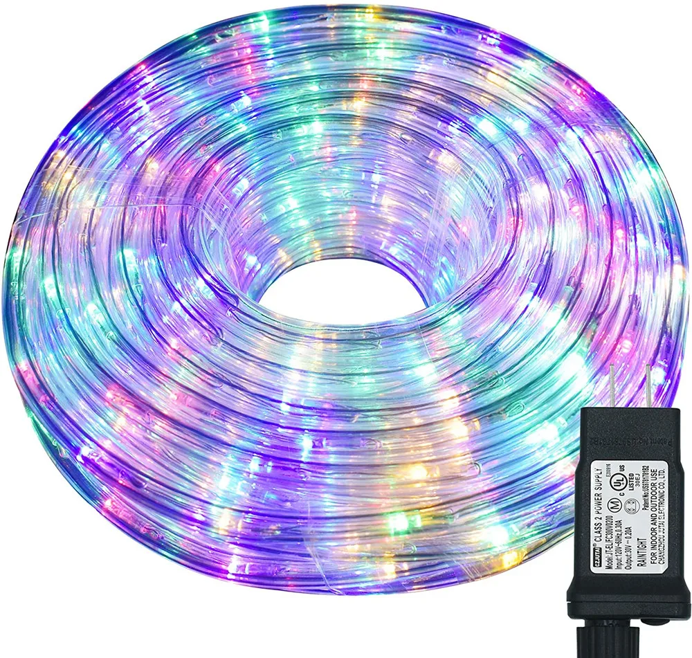 10/20/30m Led Waterproof Rope Lights 8 Modes Low Voltage Led Rope Tube ...