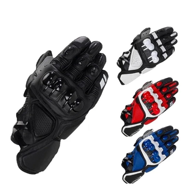 New 5 color Men Leather Motorcycle Gloves Alpine Motocross Stars ...