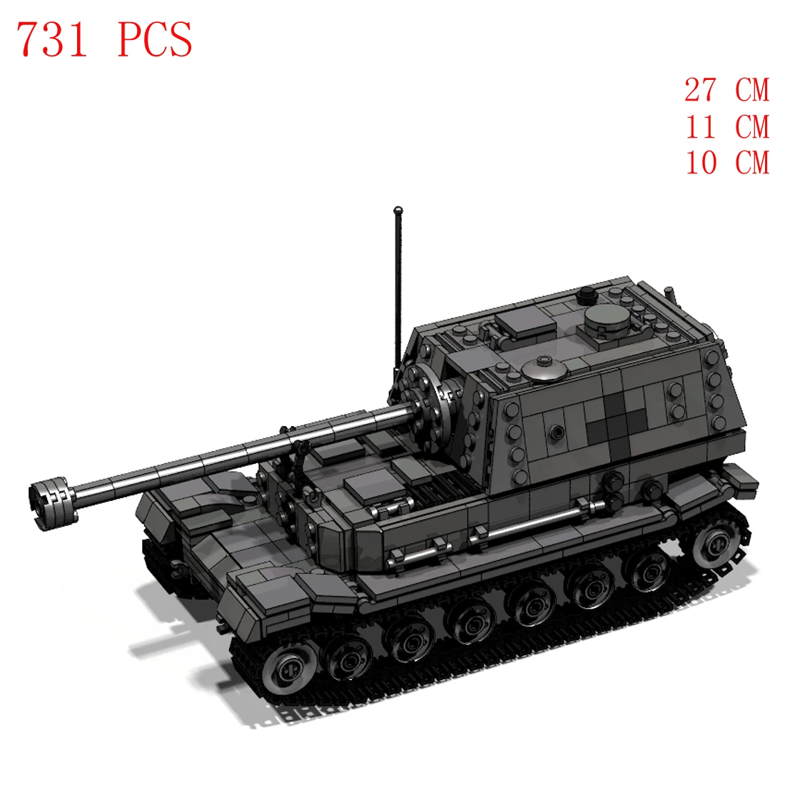 WW2 Germany Jagdpanzer Elefant Tank Destroyer World War MOC German ...